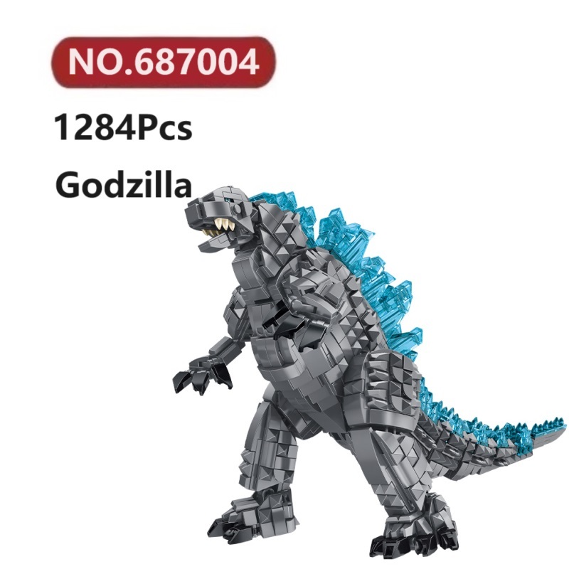 Godzilla & King Kong Building Blocks 1284 Pcs Panlos Brick Bricks Toy ...