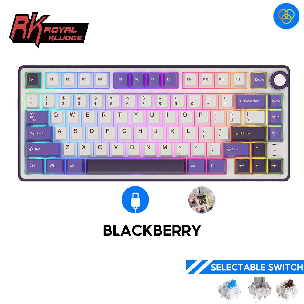 New RK ROYAL KLUDGE RKR75 Gasket Wired Mechanical Keyboard | Shopee ...