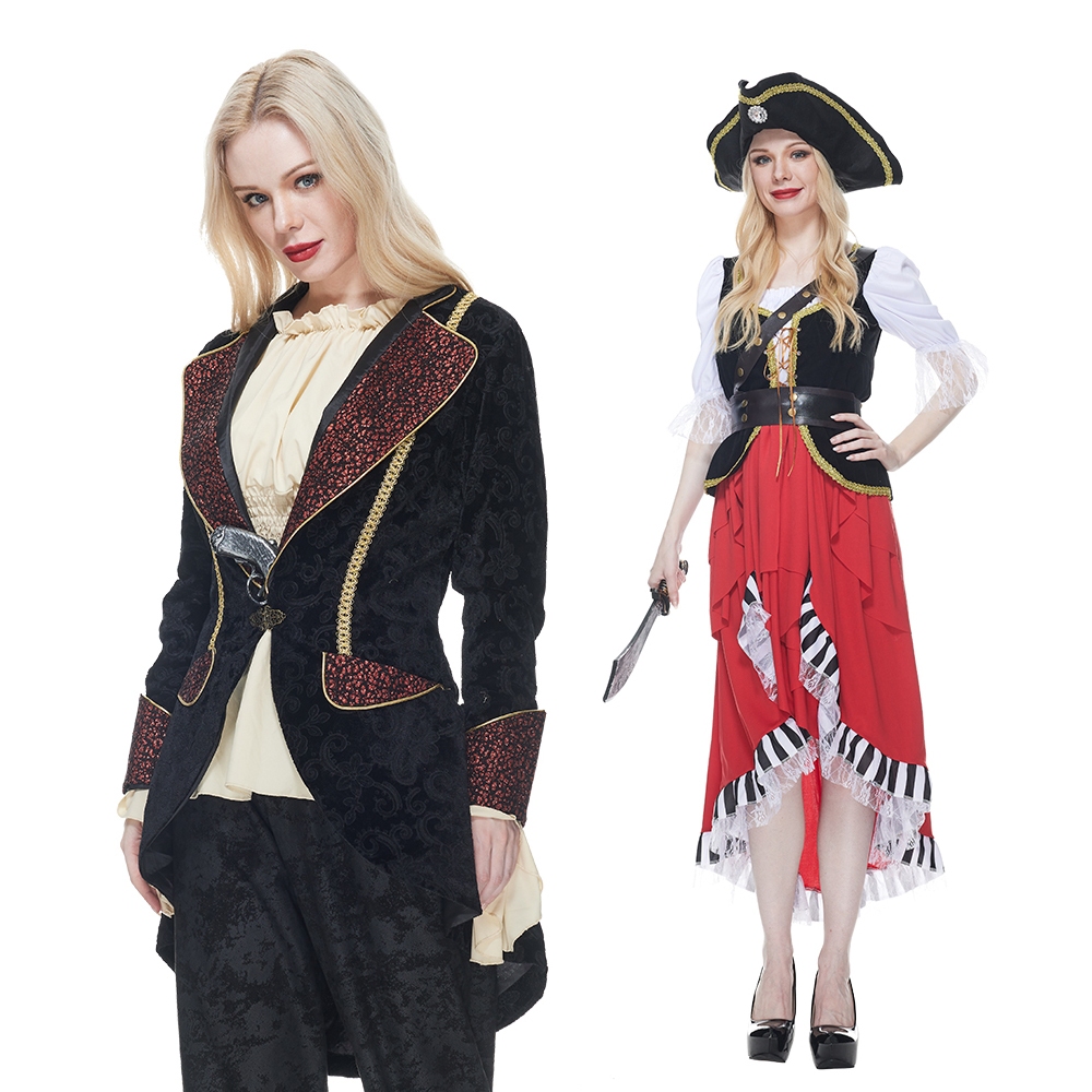 Fast Delivery Women Fashionable Pirate Captain Costume Female Pirate ...