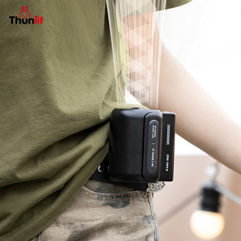 Thunlit Portable Waist Fan 4500mAh Creative Waist-mounted Fan Portable ...