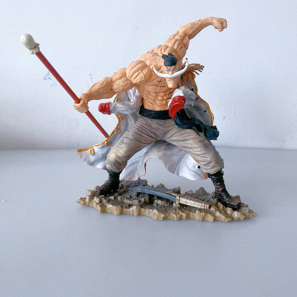 20cm One Piece Anime Figure White Beard Edward Newgate Action Figure ...