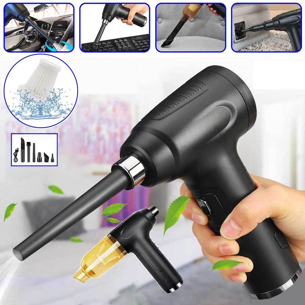 3 In 1 Compressed Air Duster 50000RPM Cordless Dust Blower 6000mAh ...