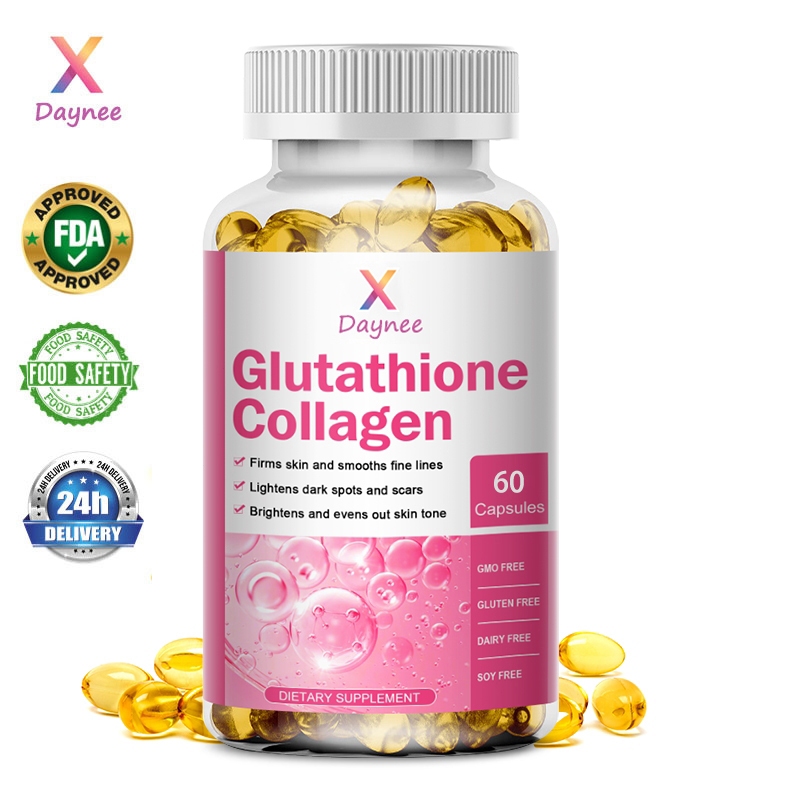 Daynee Glutathione Capsule with Collagen Anti-Aging Whitening Skin Anti ...