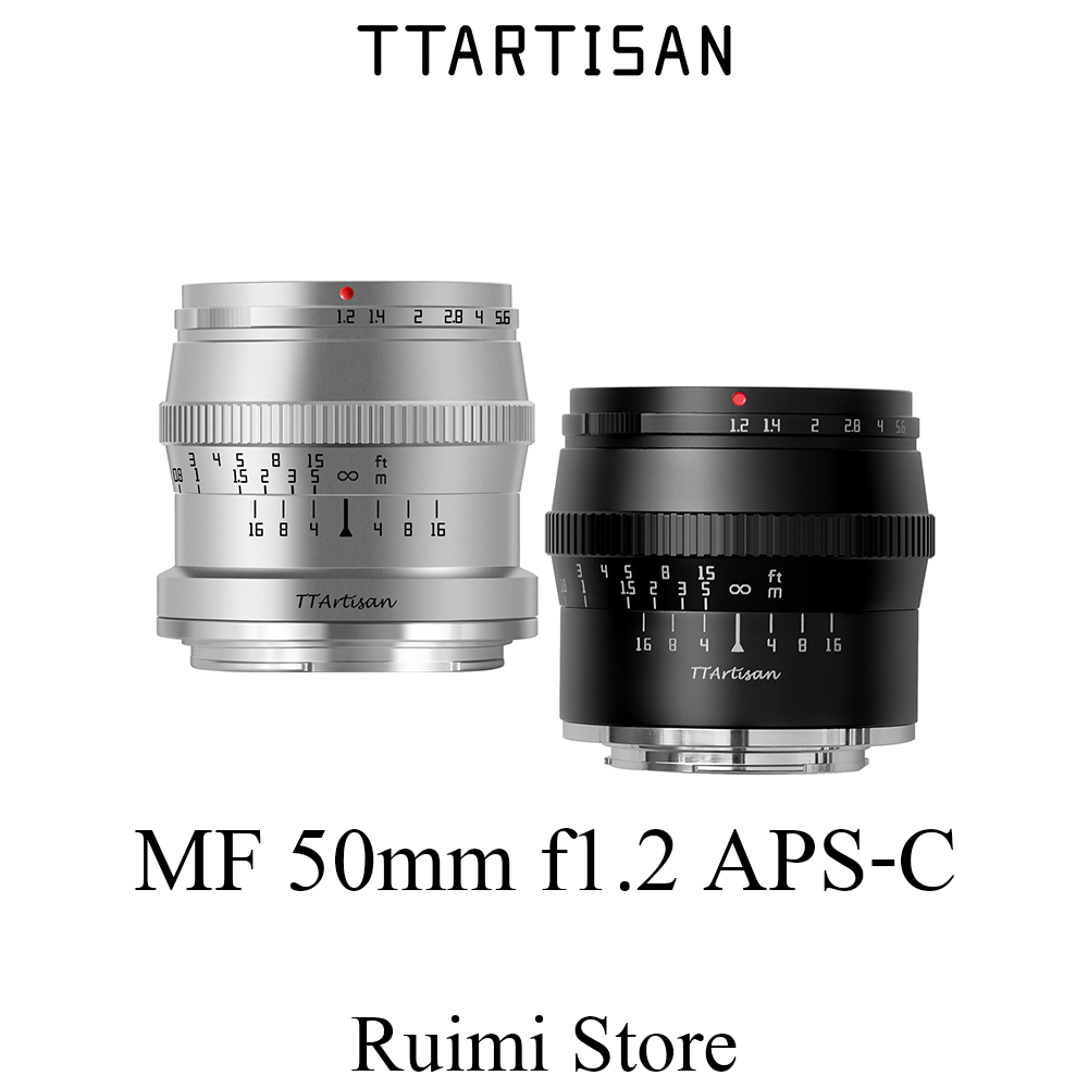 TTArtisan 50mm F1.2 Wide Aperture MF APS-C Lens - Pro Pick for Canon M ...