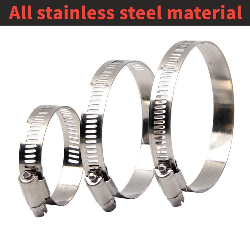 Clamp made entirely of stainless steel material, hose clamp, monitoring ...