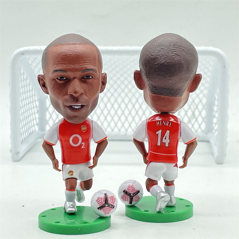 Soccerwe soccer star dolls Thierry Henry figurines red kit 14 Arsenal ...