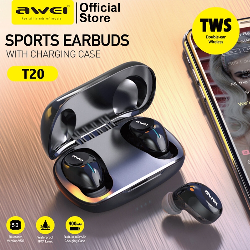 Awei T20 Earbuds Bluetooth 5.3 TWS In-Ear Mini Wireless Quality Sound ...