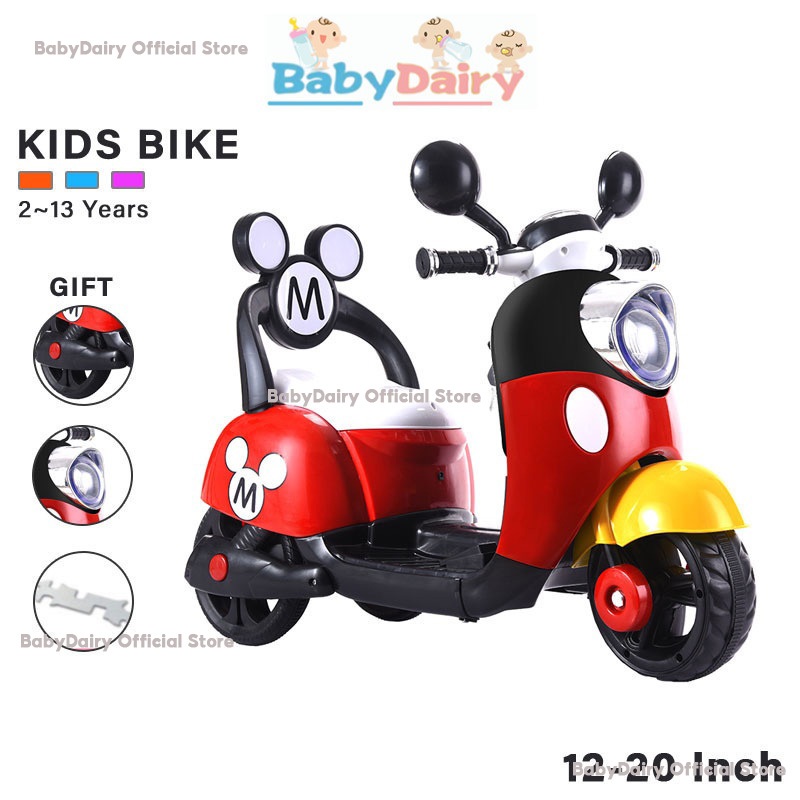 BabyDairy Kids Electric Ride-On kids Electric Car Scooter Mickey ...