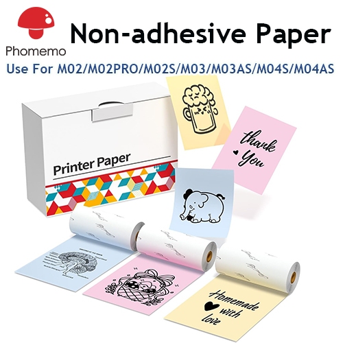 50mm Color Continuous Thermal Paper(Non-Adhesive), For Phomemo Phomemo ...