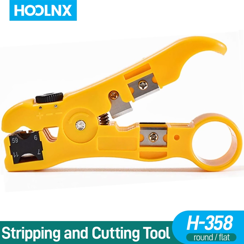 HOOLNX All-In-One Stripping Tool Cable Wire Stripper Compression Tool ...