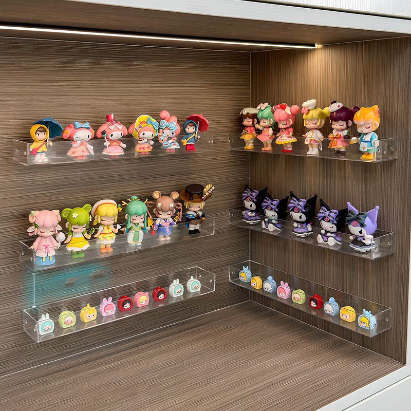 Wall-Mounted Storage Box Mini Dolls Cute Anime Figure Kawaii Desktop ...