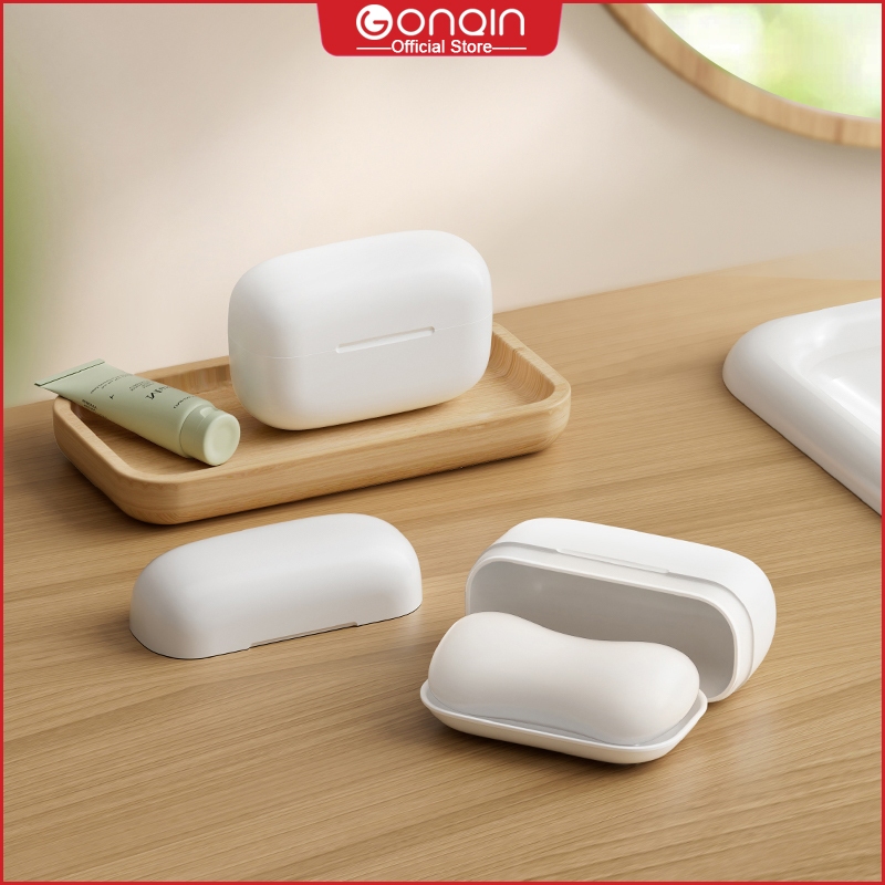 GONQIN Travel Soap Dish Tray Portable Soaps Box Storage Case Sealed ...