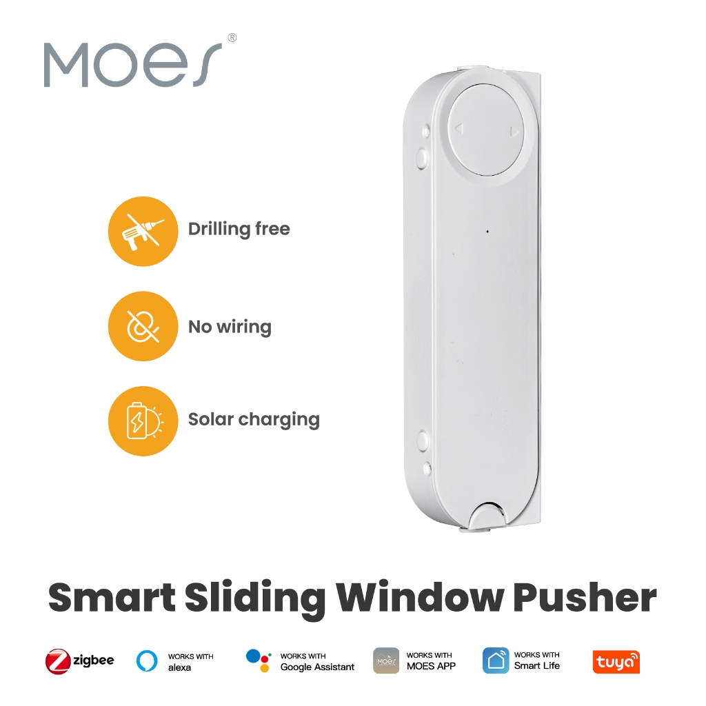 MOES Tuya ZigBee Smart Sliding Window Pusher Automatic Opener Closer ...