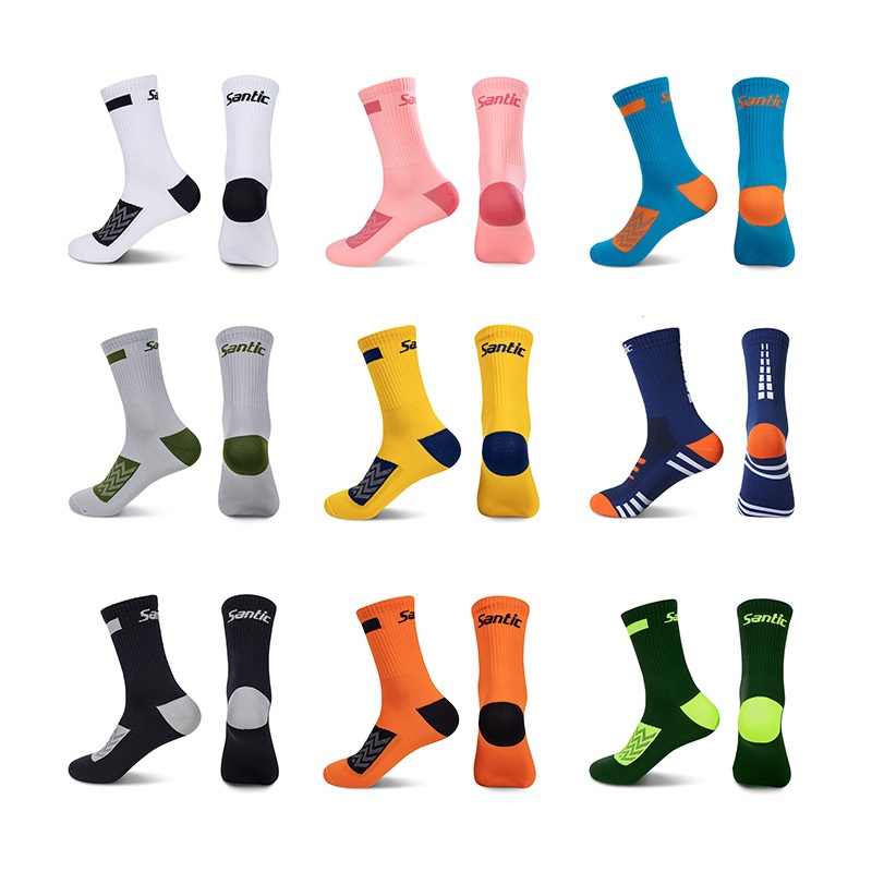 Santic Cycling Socks Bicycle Socks Breathable Anti-Sweat Outdoor Sports ...