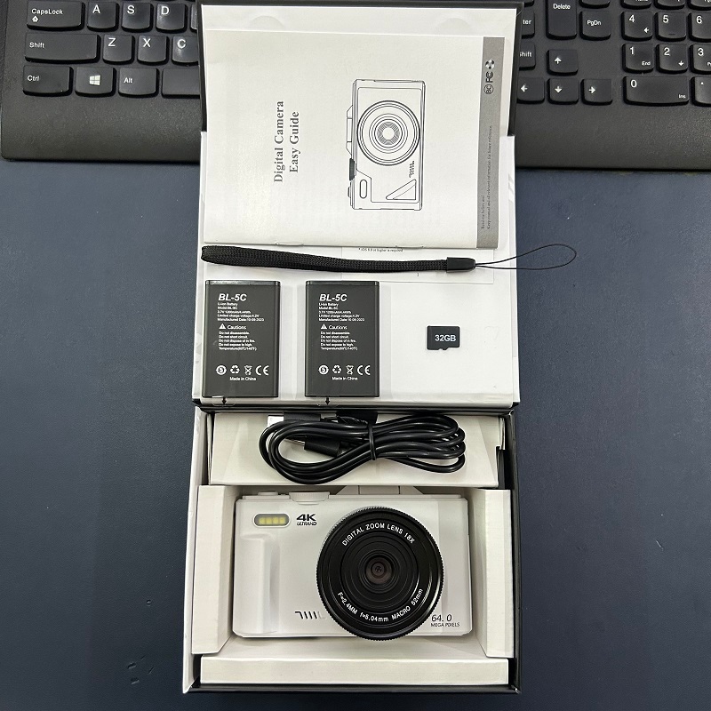 VETEK 8 Digital Camera 4K 64MP 3.0Flip Screen 18X Digital Zoom | Shopee Singapore