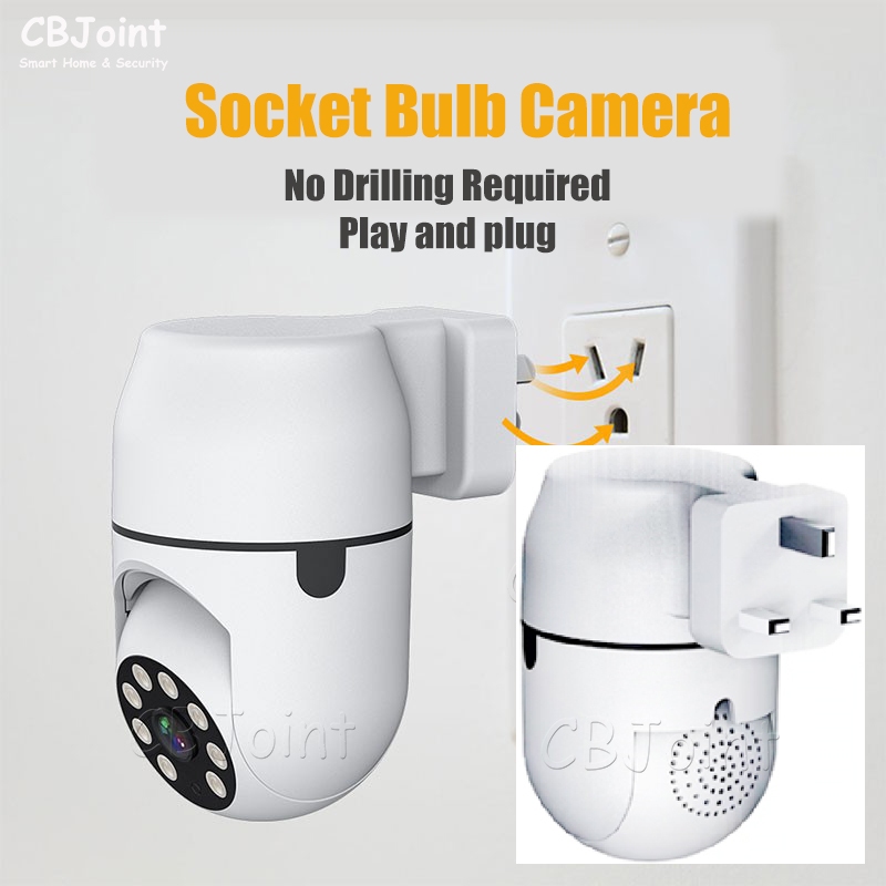 V380 Pro CCTV Wireless CCTV 5MP Socket Bulb CCTV Camera 360 Camera WIFI ...