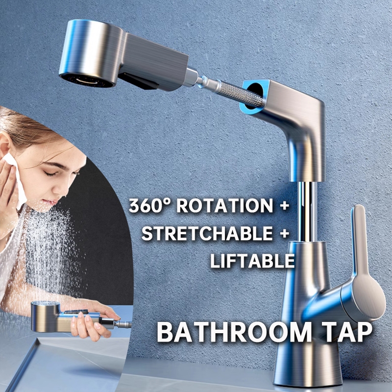 Bathroom Faucet For Basin Waterfall Outflow Hot And Cold Mixer ...