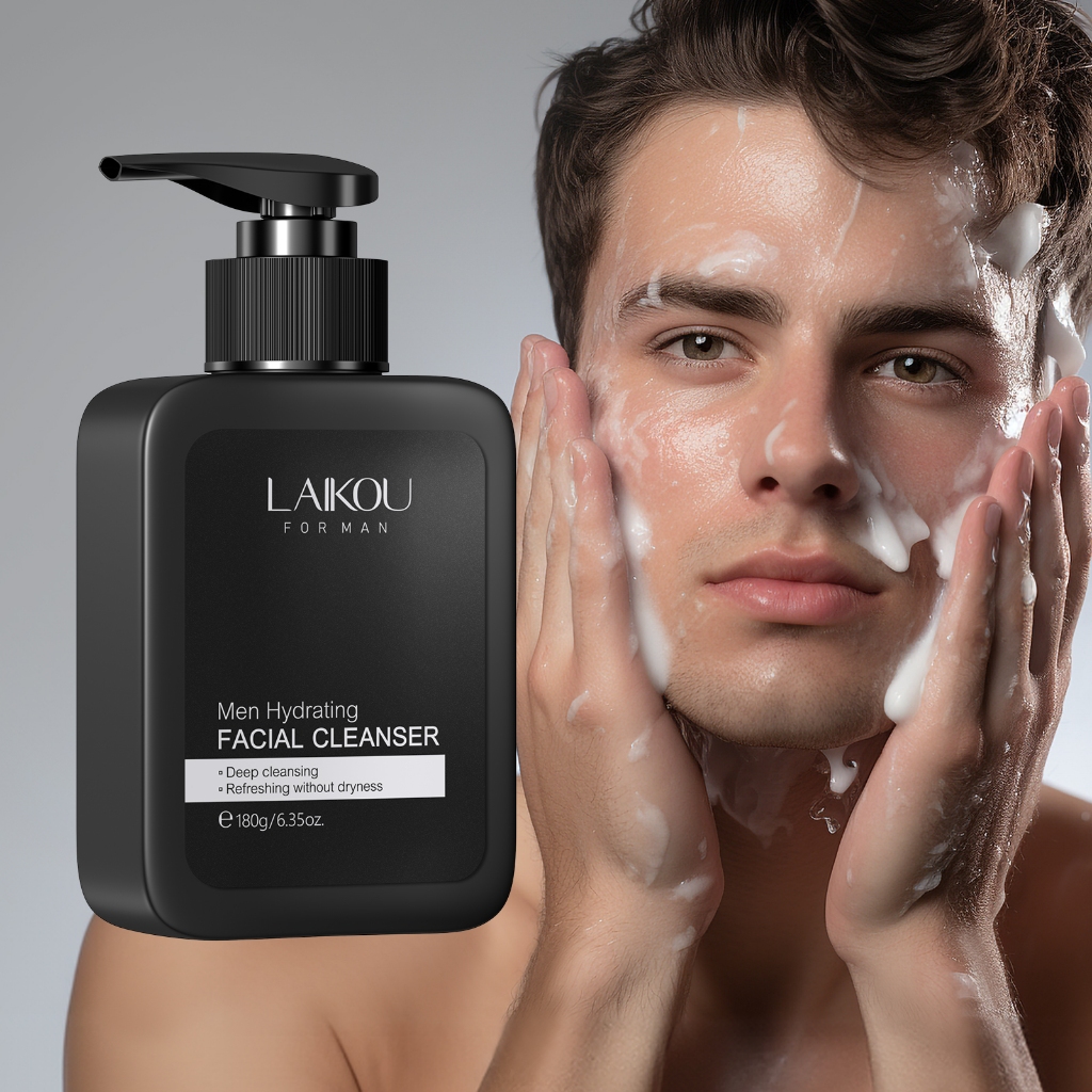 Amino Acids Cleanser For Men - LAIKOU Men Hydrating Facial Cleanser ...