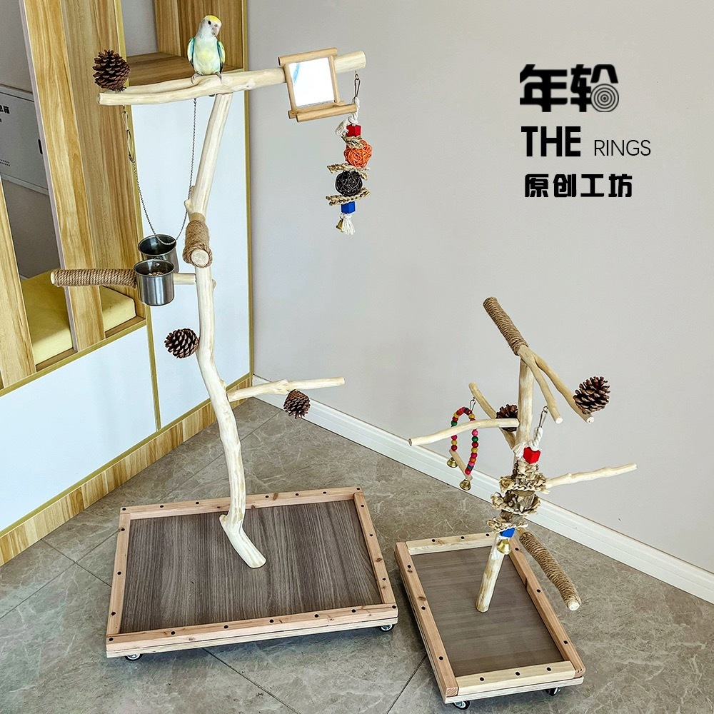 Parrot Stand Branch Bird Tree Stand Floor-standing Bird Training Stand ...