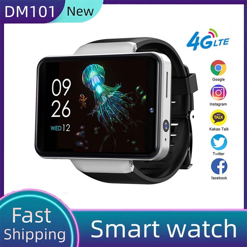 2024 New DM101 4G LTE Android Men Smart Watch 2.41Inch Full Touch ...