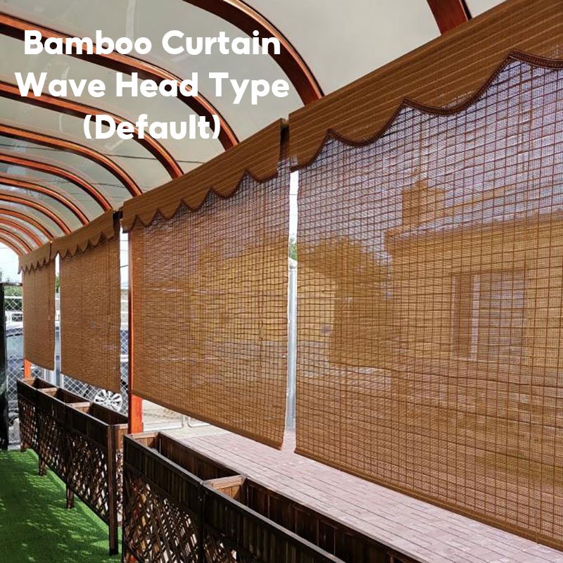 Bamboo curtain roller blinds partition shade window blinds balcony ...