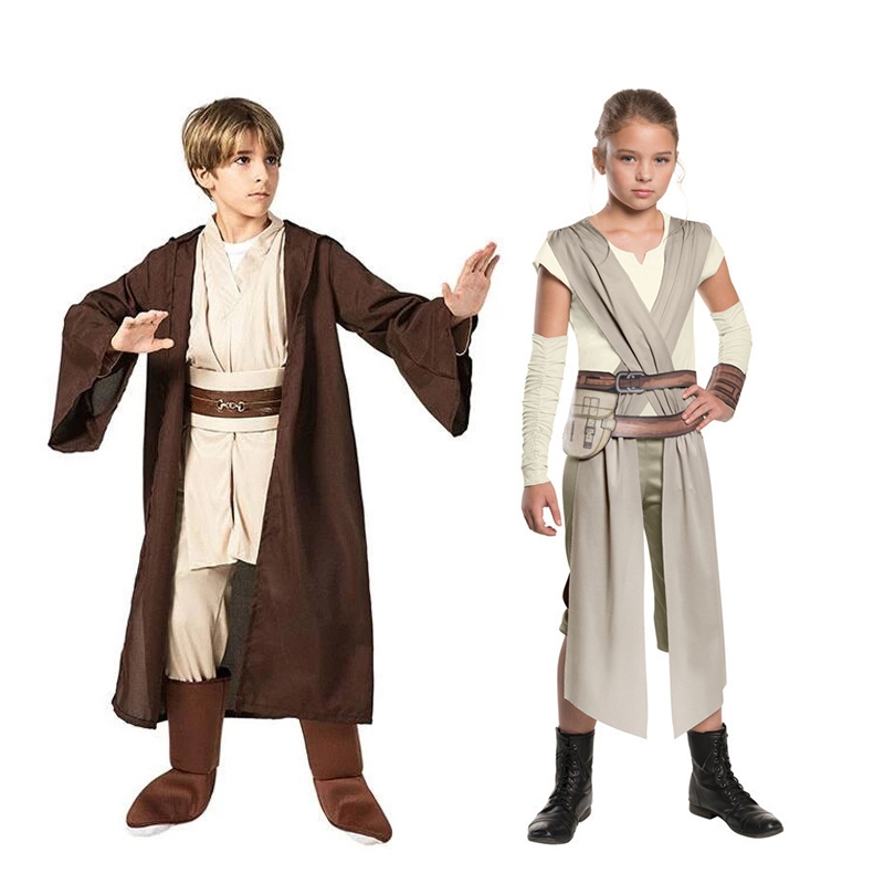 Star Wars Costume Kids Cosplay Jedi Warrior Cosplay Hooded Cloak ...
