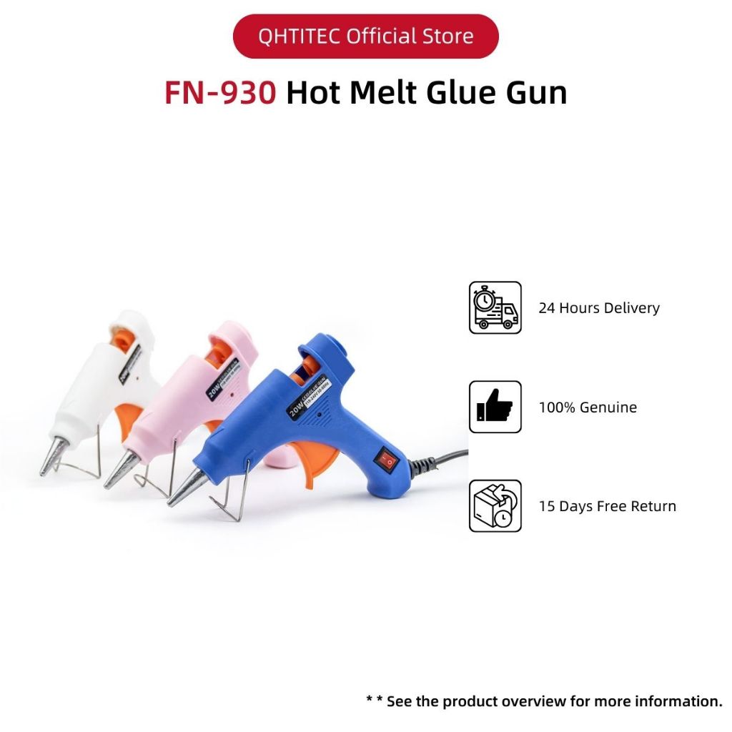 20W Hot Melt Glue Gun with Switch for 7mm Glue Stick Mini Indusrial ...