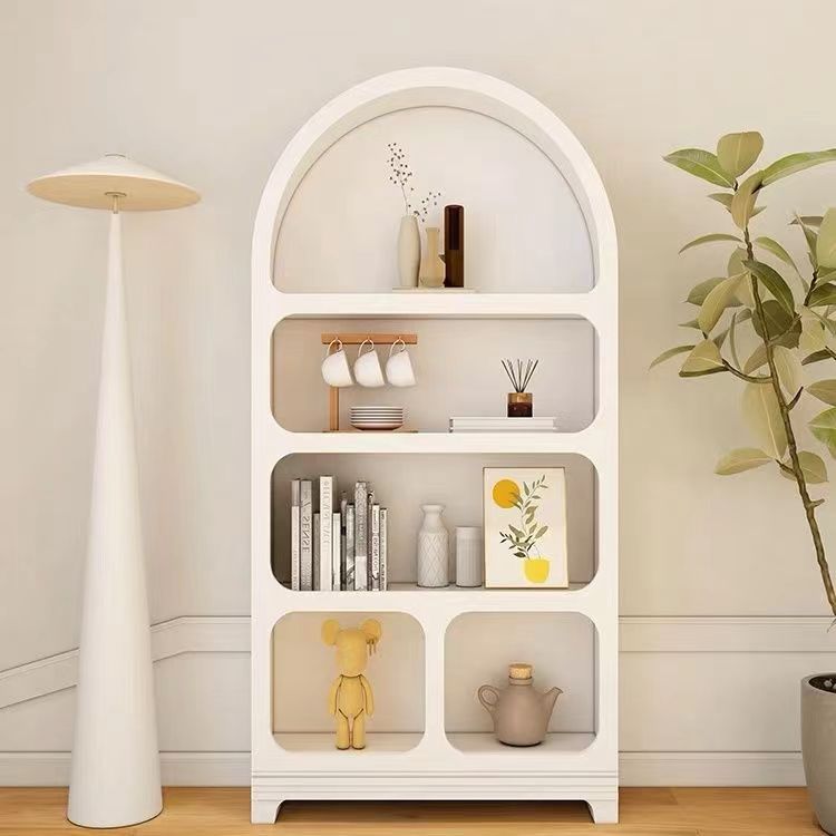 Cave Style Arched Bookcase Display Cabinet American Style Floor ...