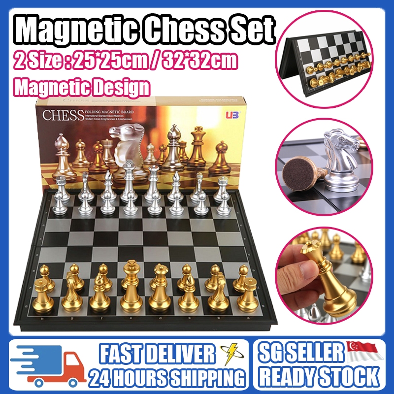 🇸🇬 SELLER - International chess Folding Magnetic Travel Chess Set ...