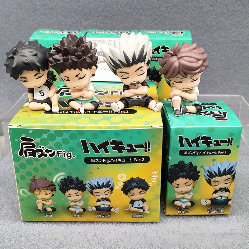 4Pcs/Set Anime Haikyuu!! Figure Hinata Shoyo Tobio Kageyama Bokuto ...