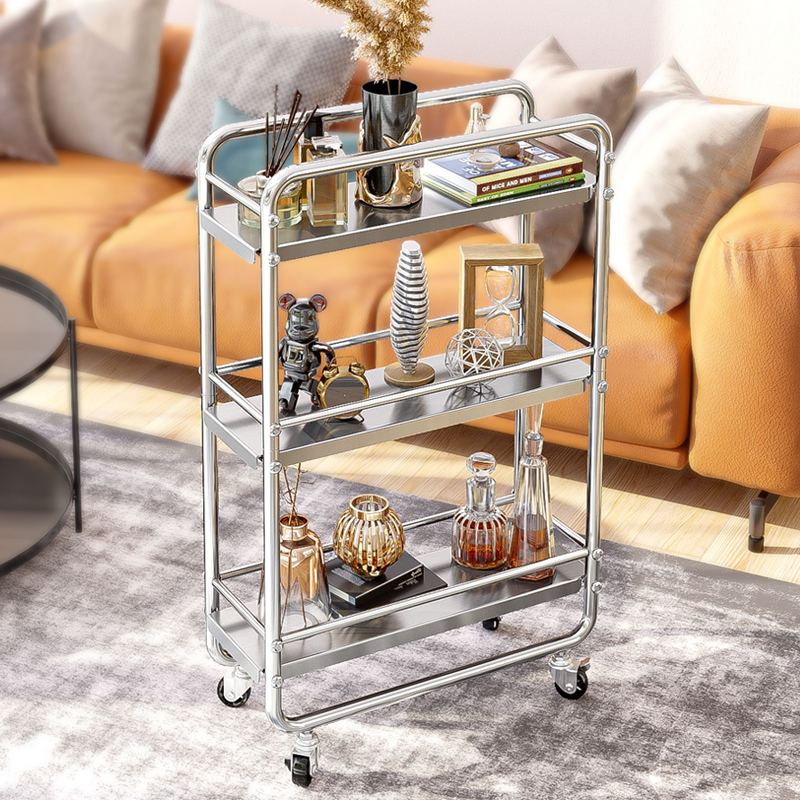 【SG Seller】3-LAYER Kitchen rack Storage rack stainless steel storage ...