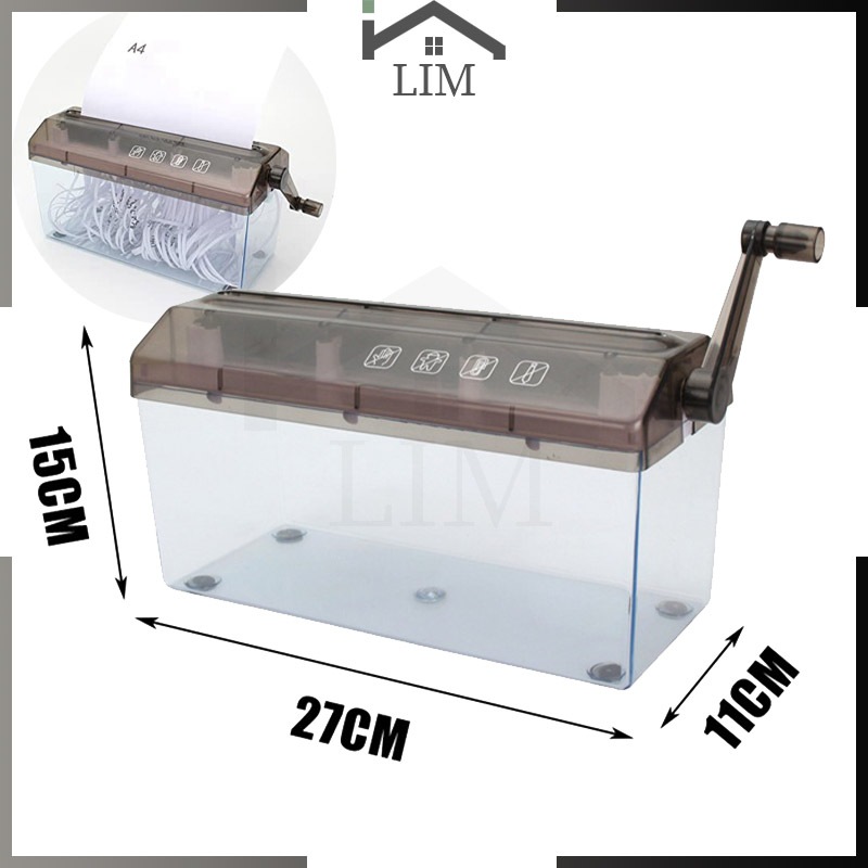 【SG】Manual Paper Cutting Machine Paper Shredder A4 for Home Mini ...