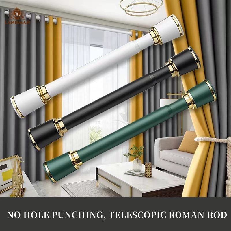 LANDMAN curtain telescopic rod, load bearing 190kg shower curtain rod ...
