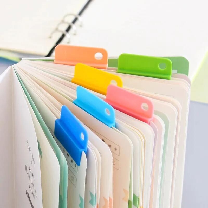 6pcs/set Kawaii Paper Clips Cute File Documents Writable Assorted ...