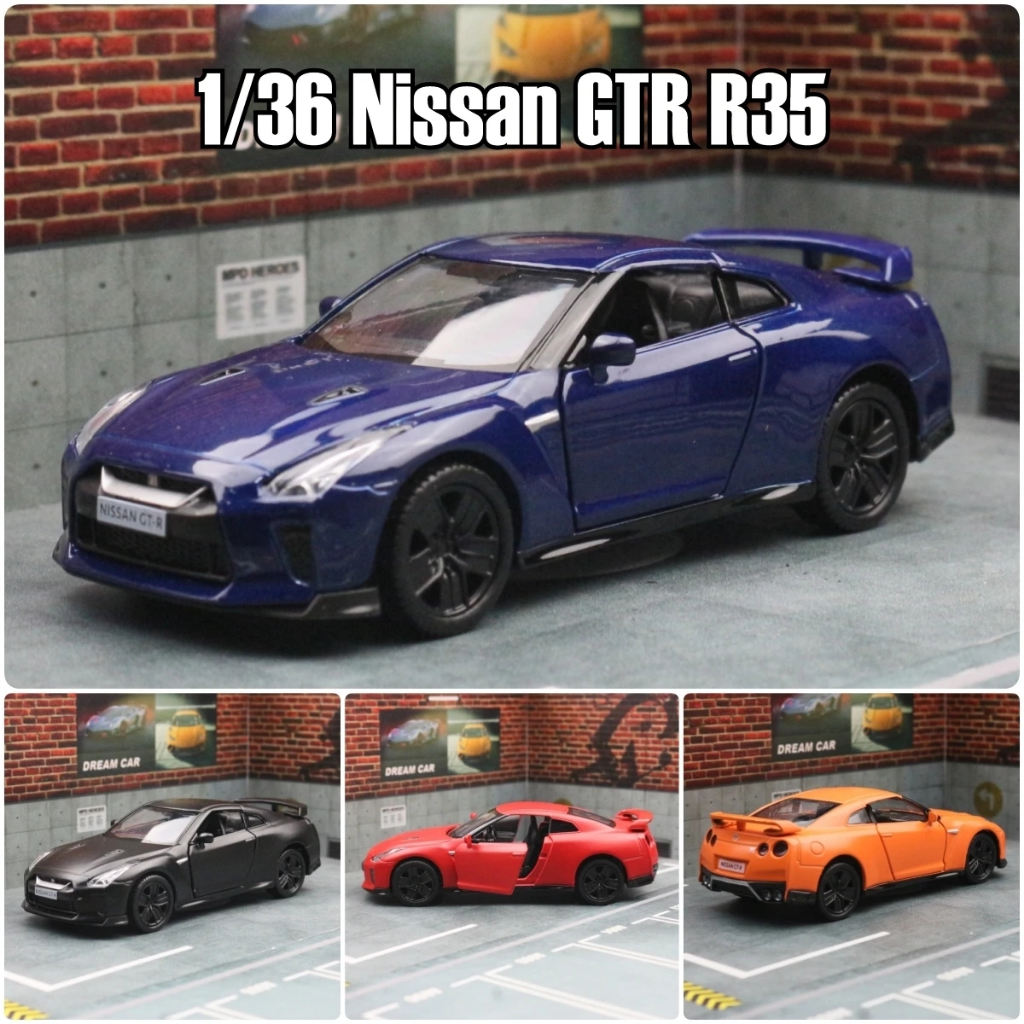 RMZ CITY 1:36 Nissan GTR R35 Simulation Die Cast Car Models Diecast ...