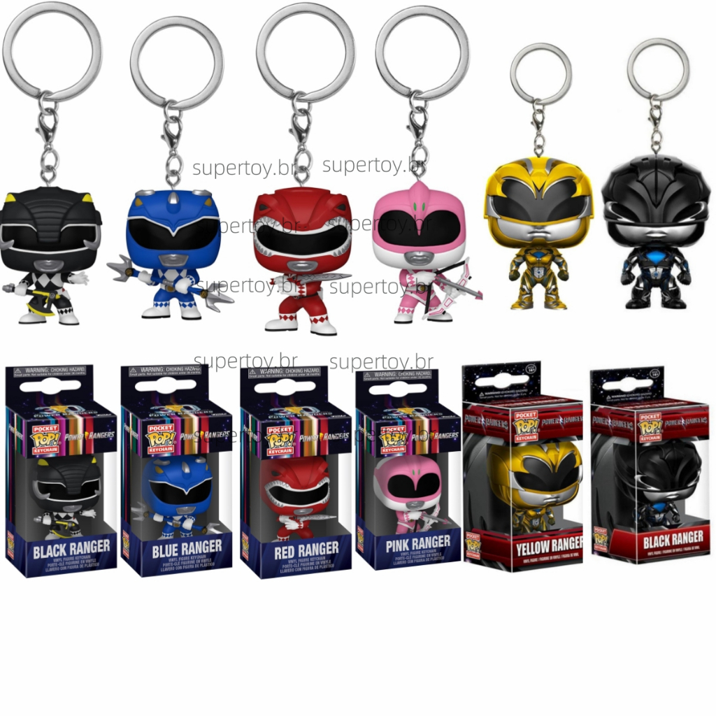 Funko Pop! Keychain: Mighty Morphin Power Rangers 30th Anniversary ...