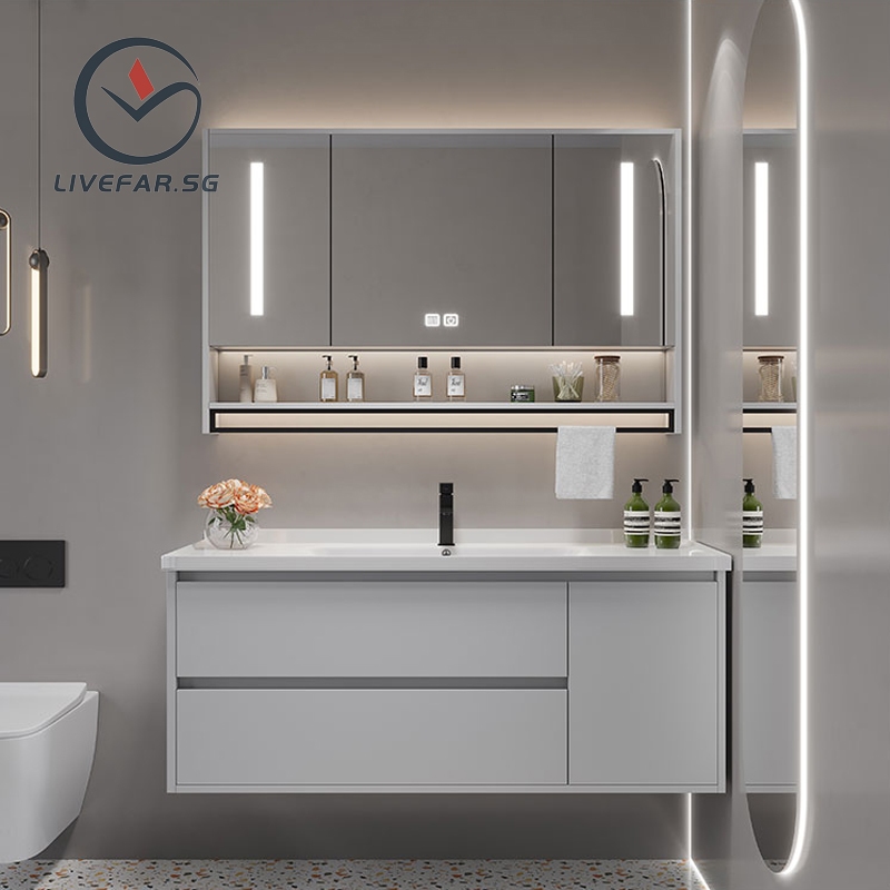 Bathroom mirror cabinet Bathroom Cabinet Washbasin Cabinet Combination Bathroom Modern Simple ...