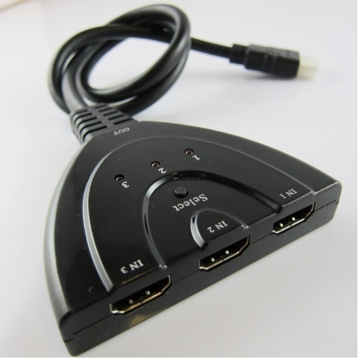 2413 Switcher 3 Auto HDMI Switch Umschalter Splitter Box Nabenadapter ...