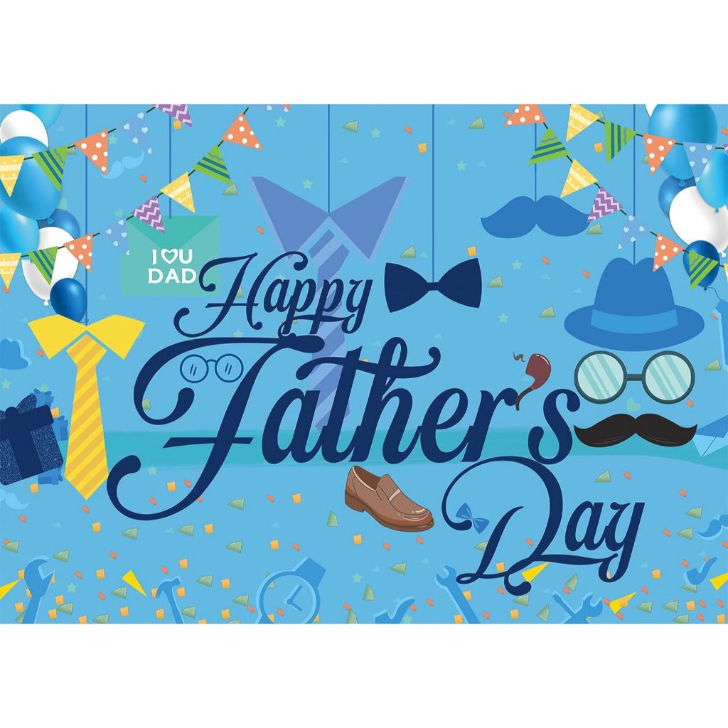 7X5FT Happy Father's Day Photography Backdrop Happy Father's Day Party ...