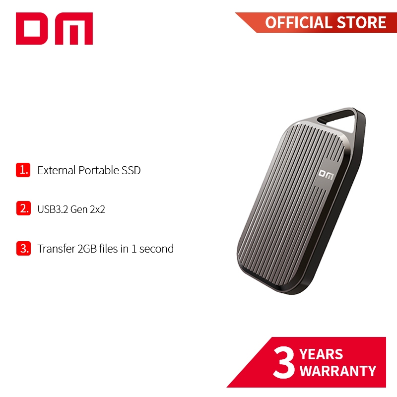 DM FS2000 External Potable Type C Solid State Drive 1TB Transfer speed ...
