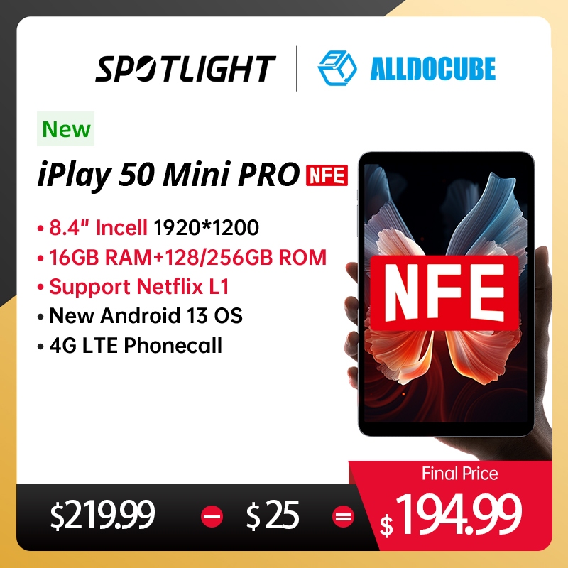 Alldocube iPlay 50 Mini PRO Tablet 8.4inch Android13 Helio G99 8GB RAM ...