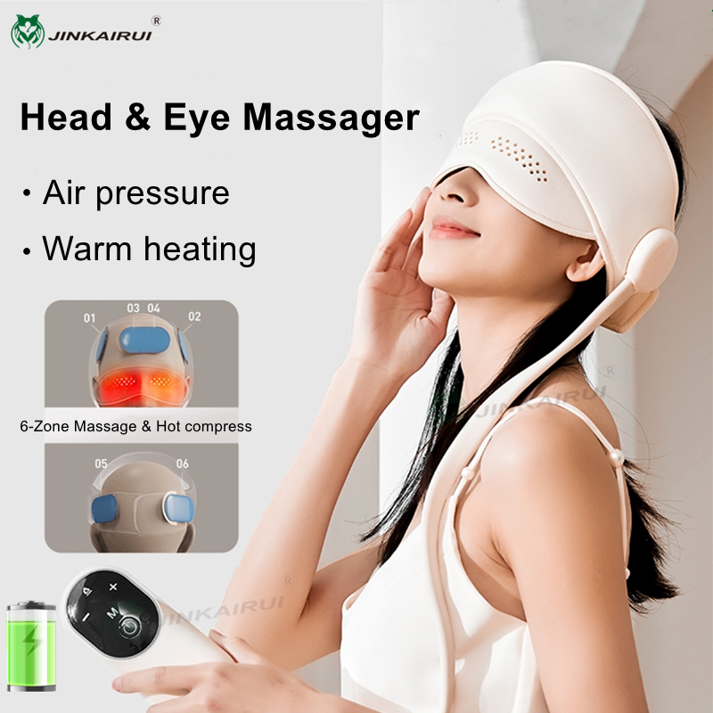 Air Pressure Head Massager Electric Scalp Eye Heating Massager Hot ...