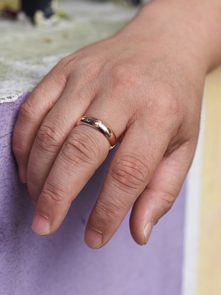 HOURING Pure Copper Magnetic Rings Round 6mm Health Finger Adjustable ...