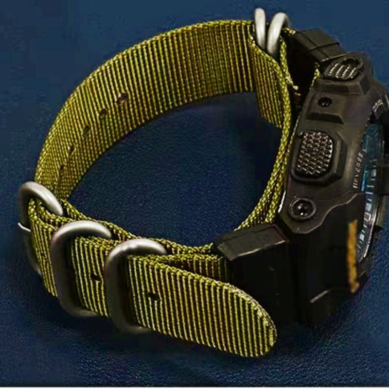Sports nylon strap, suitable for GA-110/100/120/150/200/400 GD-100/110 ...