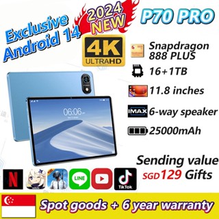 🔥HOT🔥P70PRO tablet Android 12inch 24GB+1TB learning tablet office 4K QHD tablet Android14 5G ...