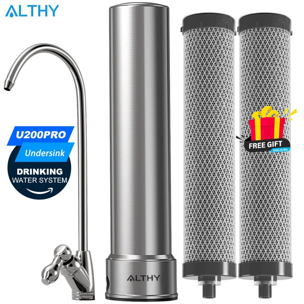 ALTHY U200PRO Kitchen Under Sink Drinking Water Filter Purifier 5 in 1 ...