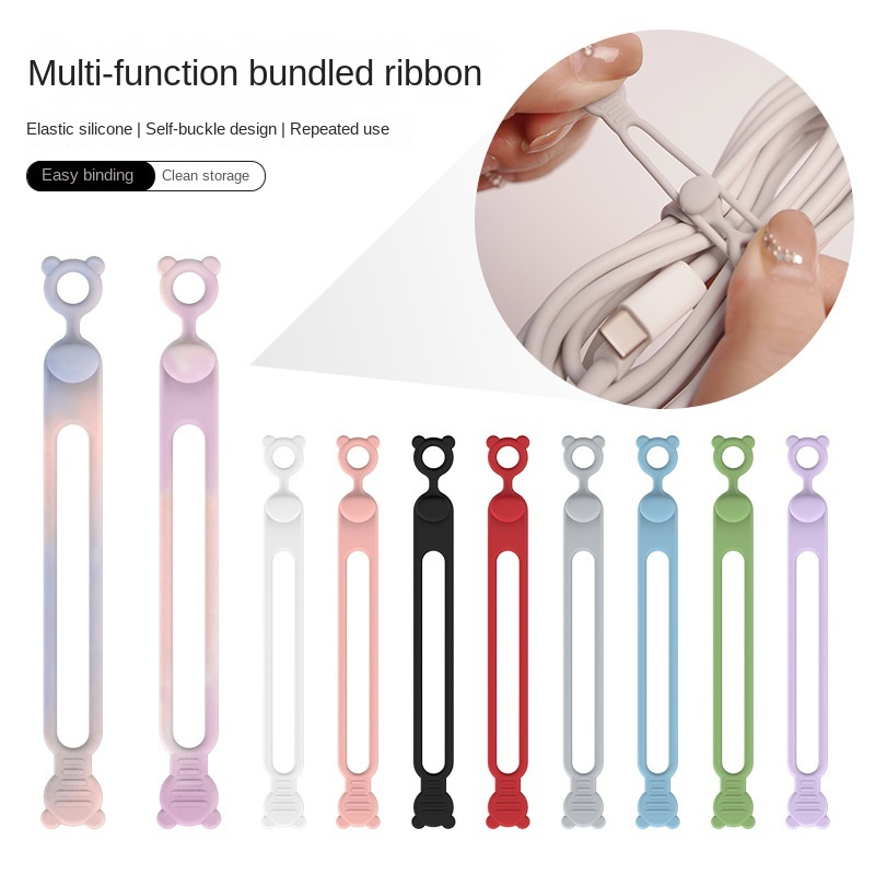 Silicone Data Cable Storage Cable Organizer Cable Winder Bundled Cable ...