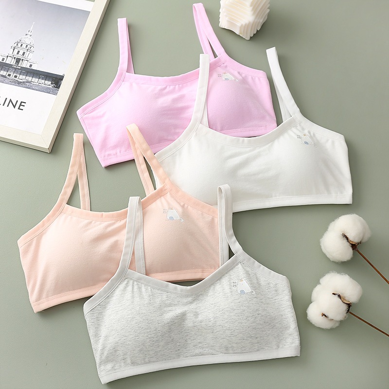 pure cotton girls lingerie junior high school students puberty girls ...