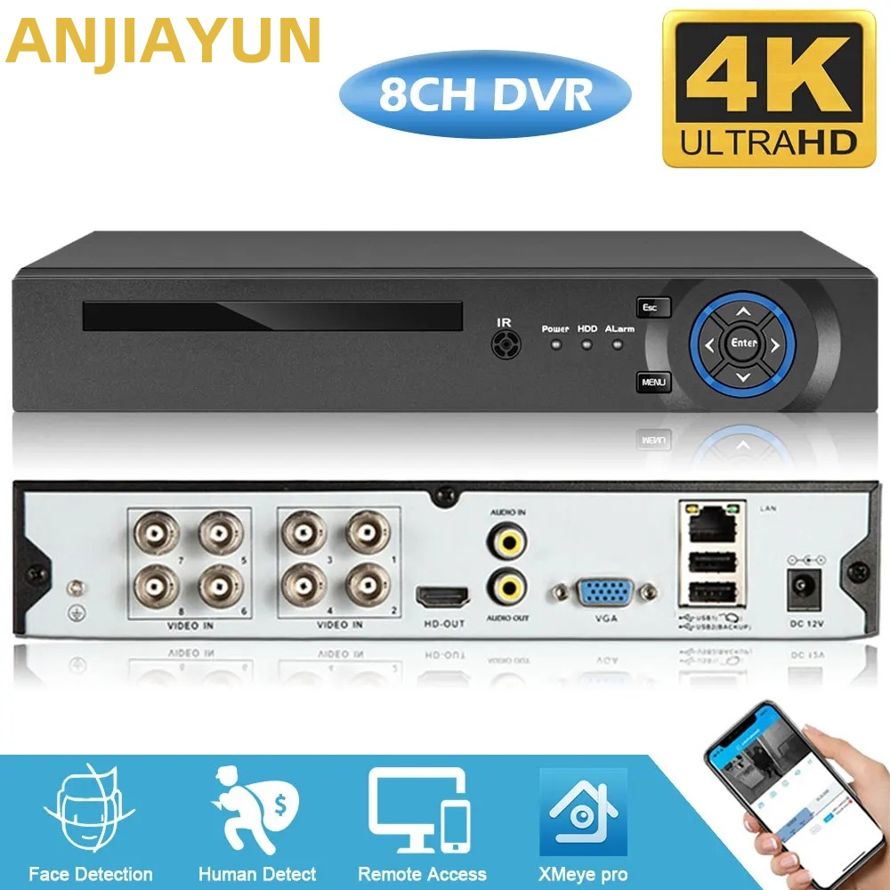 Xmeye Smart Dvr Nvr 4/8/16 Channels 5MP-N 1080P Video Surveillance ...