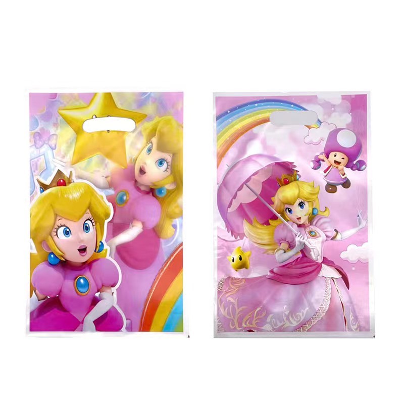 Princess Peach Super Mario Loot Bags Gift Bag Candy Bags | Shopee Singapore